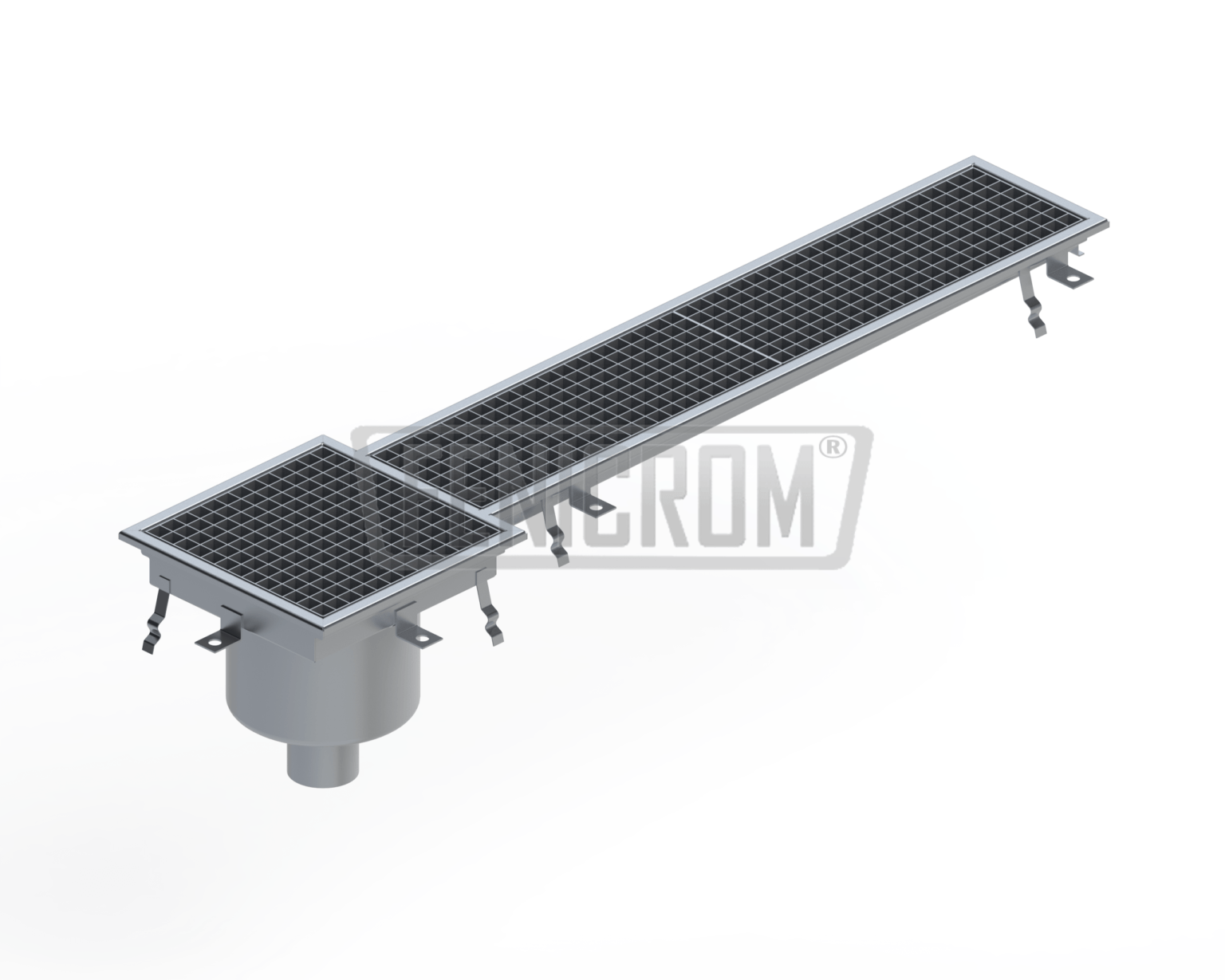 Stainless steel modular drain channel heavy duty - Fenicrom Stainless ...